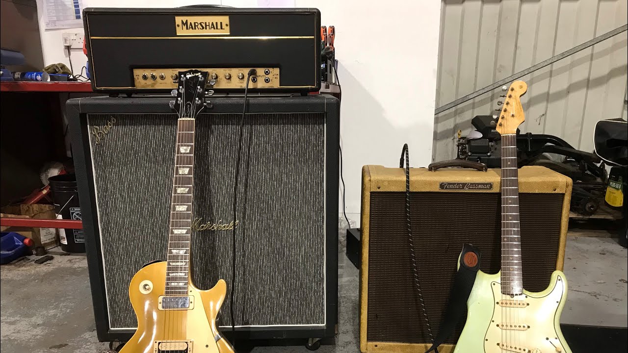 1959 Fender Bassman vs 1965 Marshall JTM45 Cranked with a 1962 Fender ...