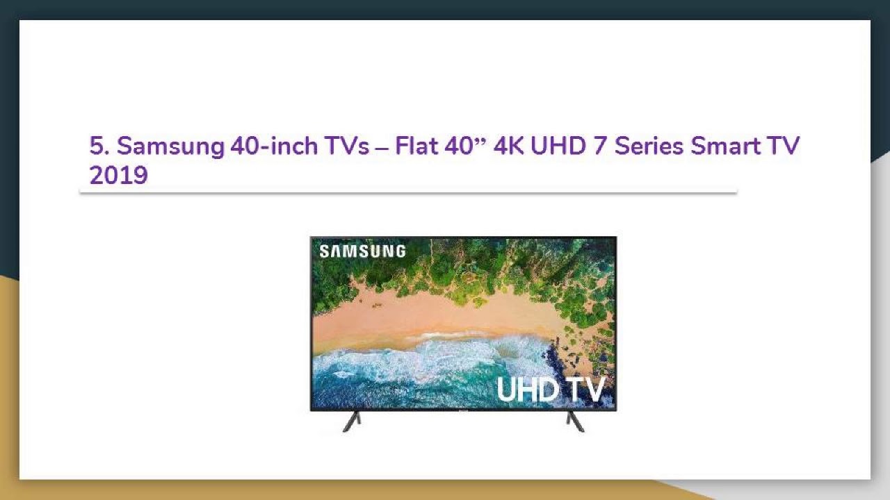 Top 10 Best 40 inch TVs Review In 2019 - YouTube