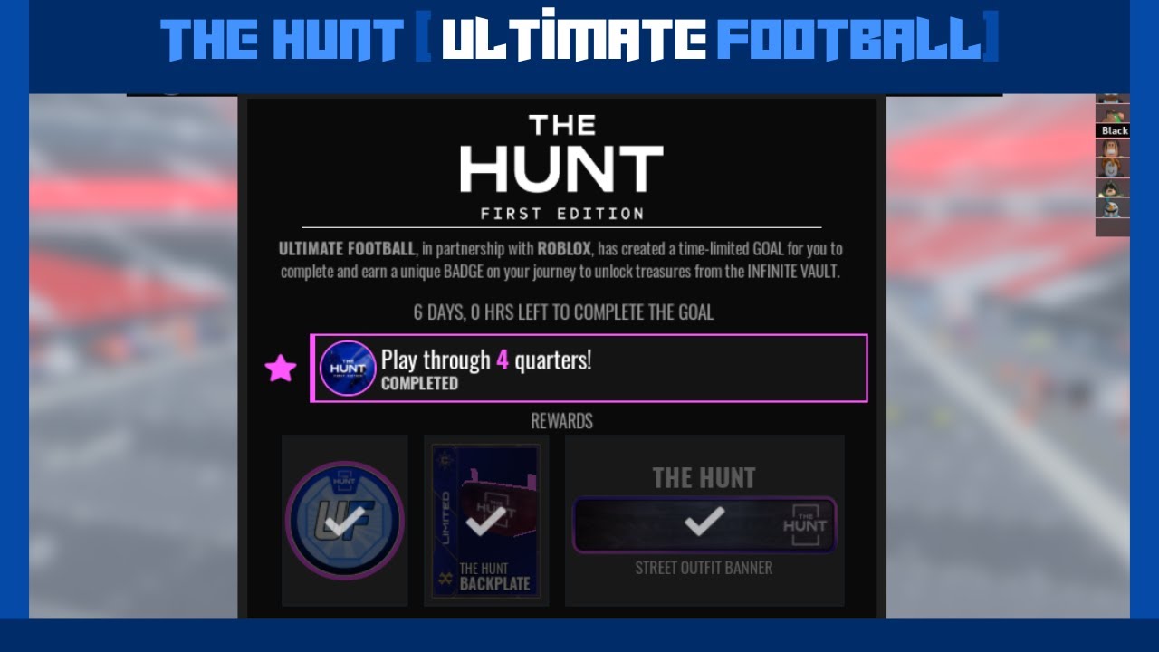 (The Hunt) How to get the Hunt Badge in Ultimate Football - YouTube
