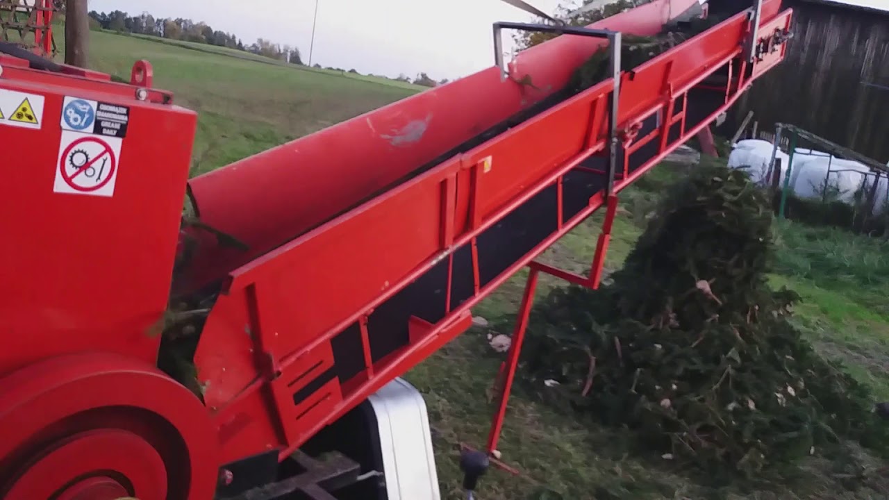 Rębak Walcowy r 200 z taśmociągiem - YouTube