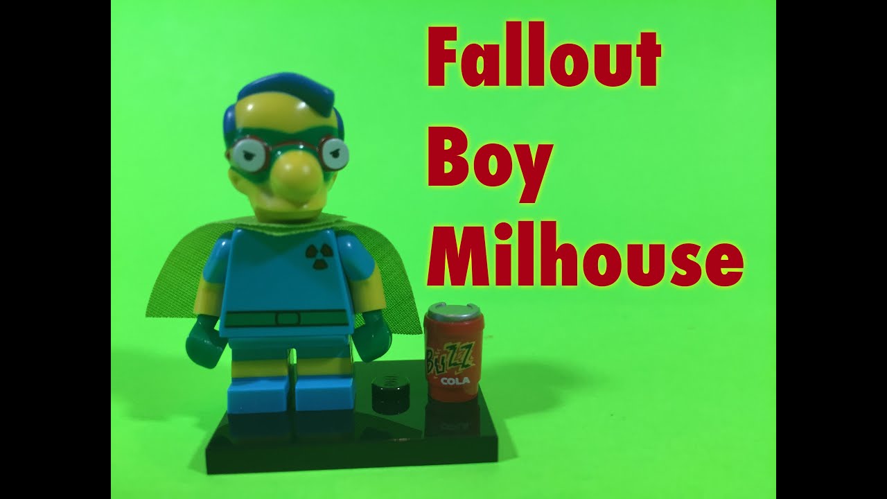Fallout Boy Milhouse Simpsons Lego Minifigure - YouTube