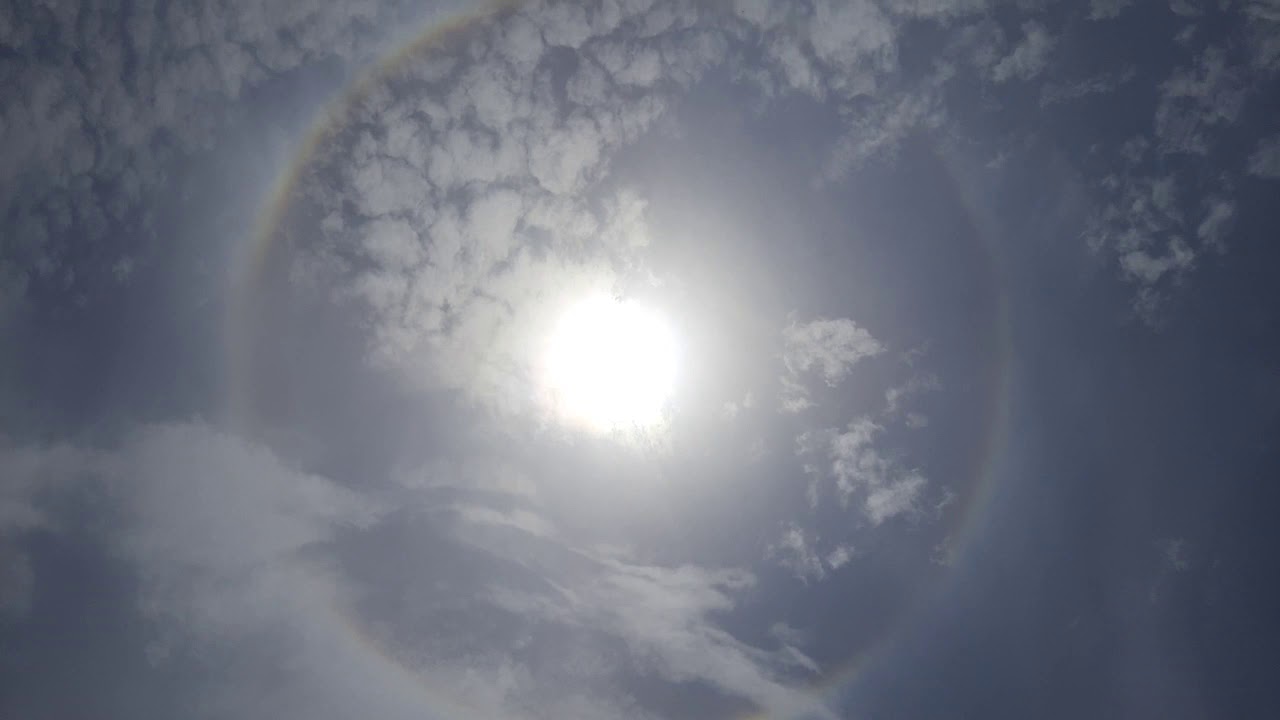 Ring of Rainbow at the time of Solar eclipse 🌅🙄😯 - YouTube