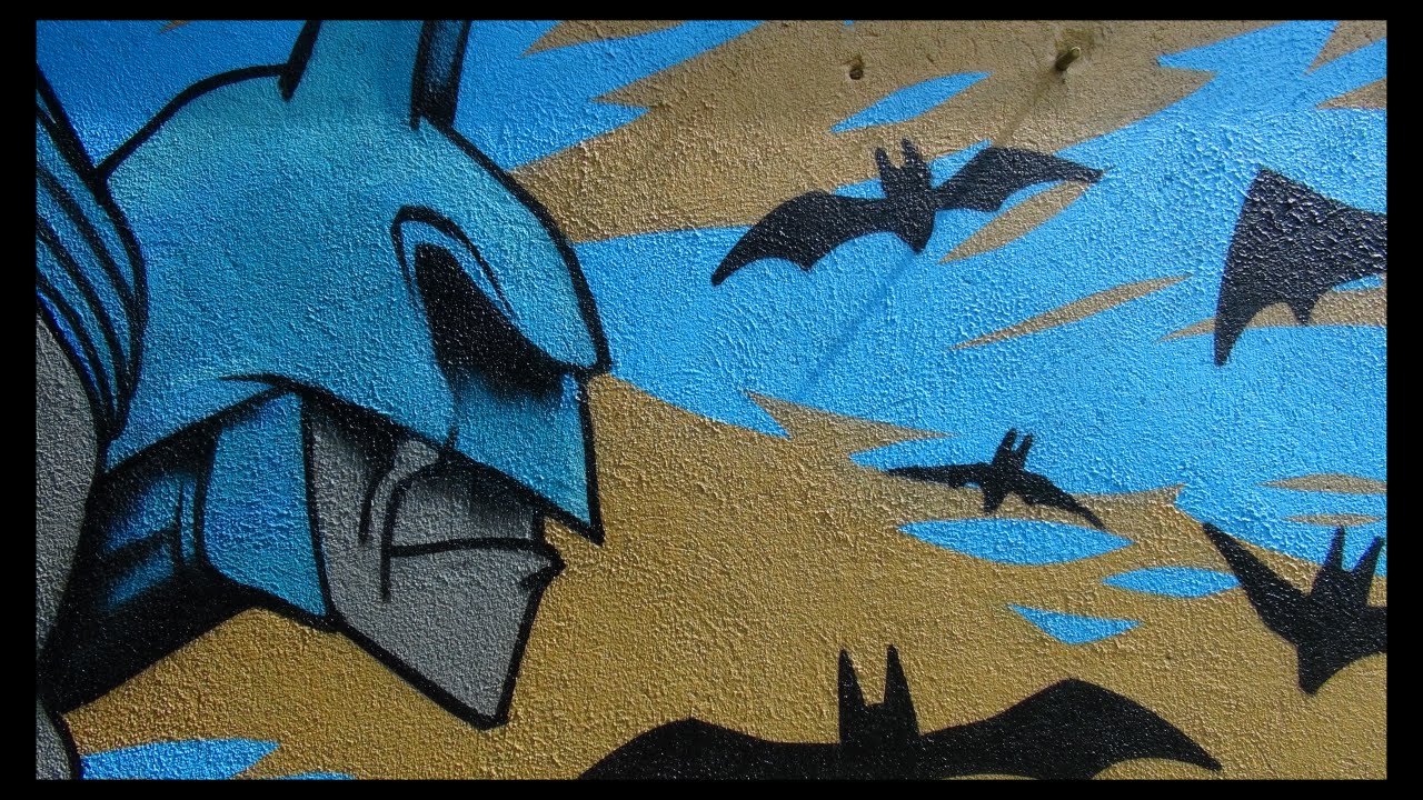 Graffiti Art - BATMAN (Cesar-Durrow 2016) - YouTube