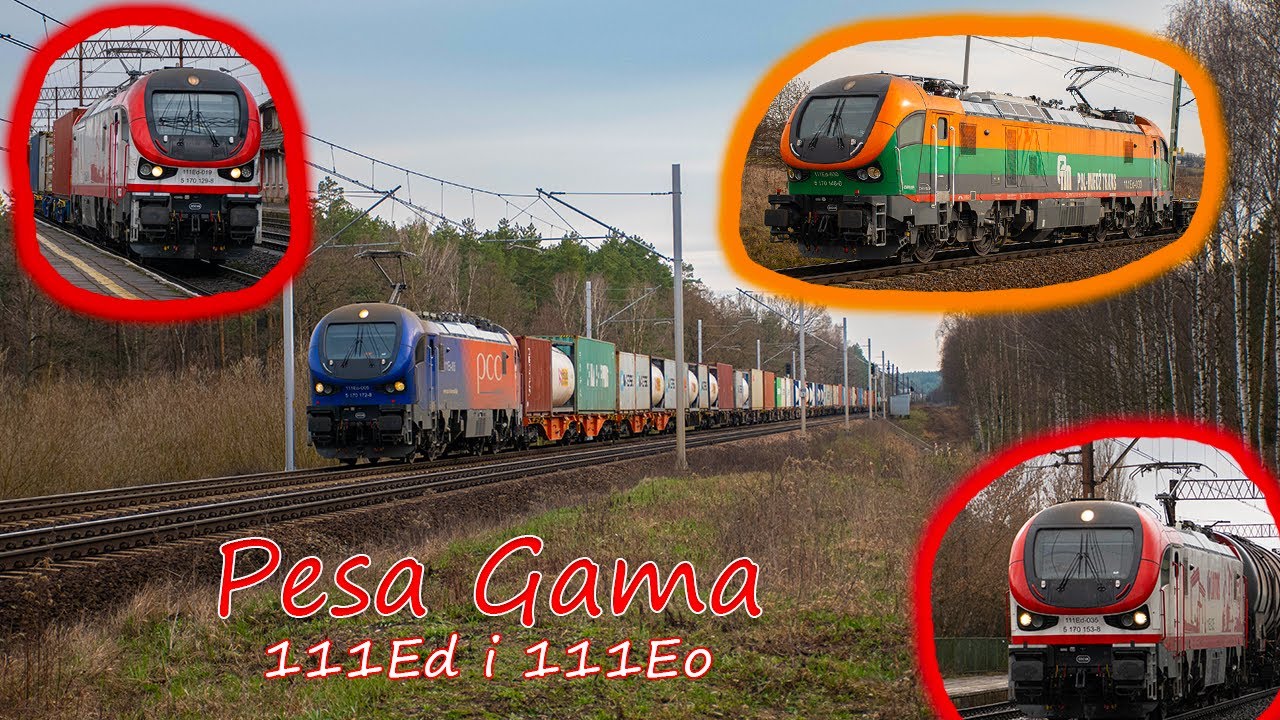 Składanka Lokomotyw Pesa Gama (111Ed, 111Eo) - YouTube