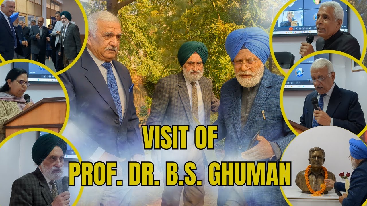 Prof. Dr. B.S. Ghuman's Visit | Kanwar Surjit Singh Memorial Lecture - YouTube