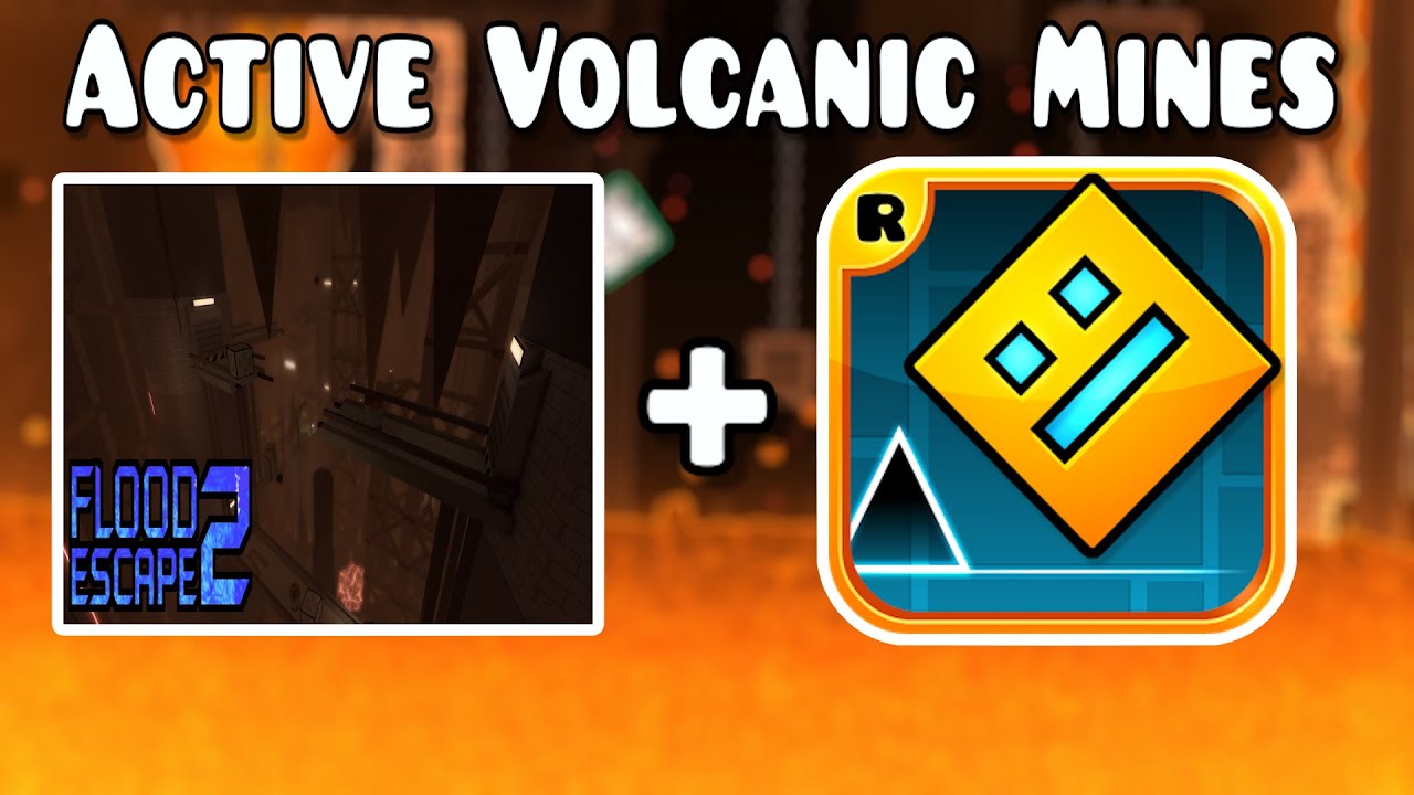 FE2 Active Volcanic Mines but in GEOMETRY DASH?!? (No Checkpoints ...