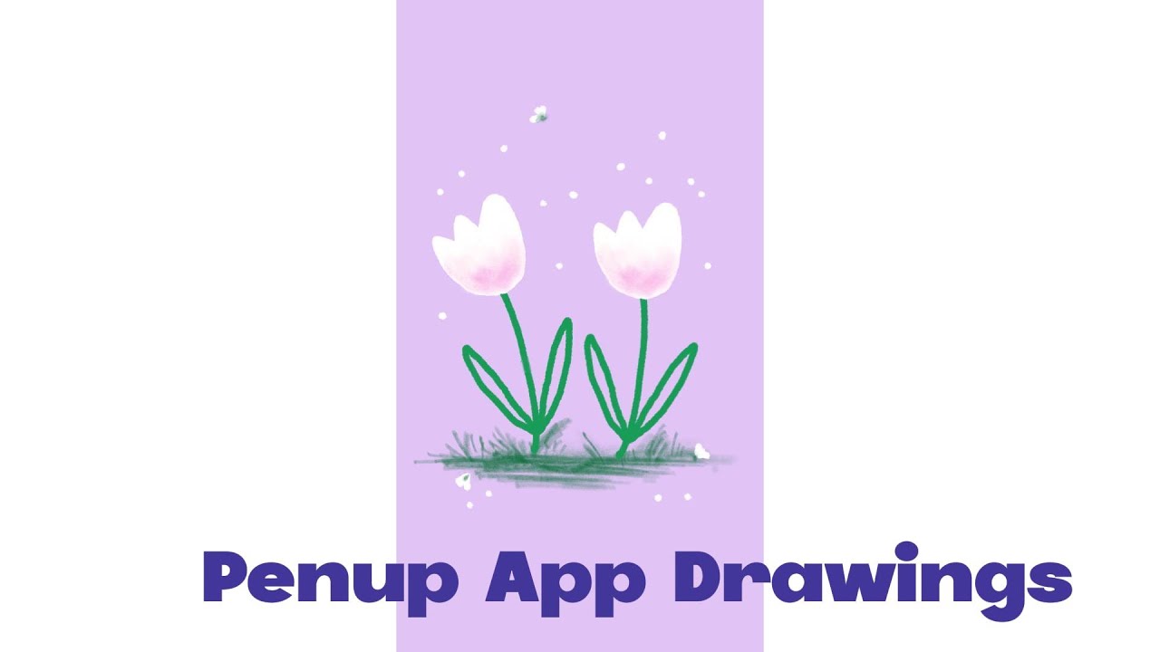 Flower Wallpaper Drawing with Penup app tutorial, Color mixing and ...