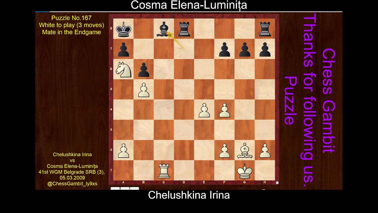Chelushkina Irina vs Cosma Elena-Luminița #Puzzle No 167 - YouTube