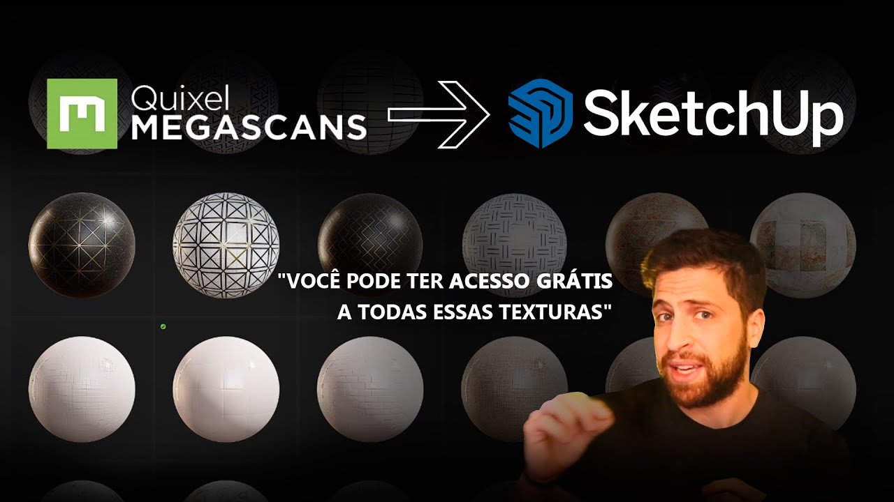 Como utilizar texturas da Quixel no SketchUp de forma GRATUITA ...