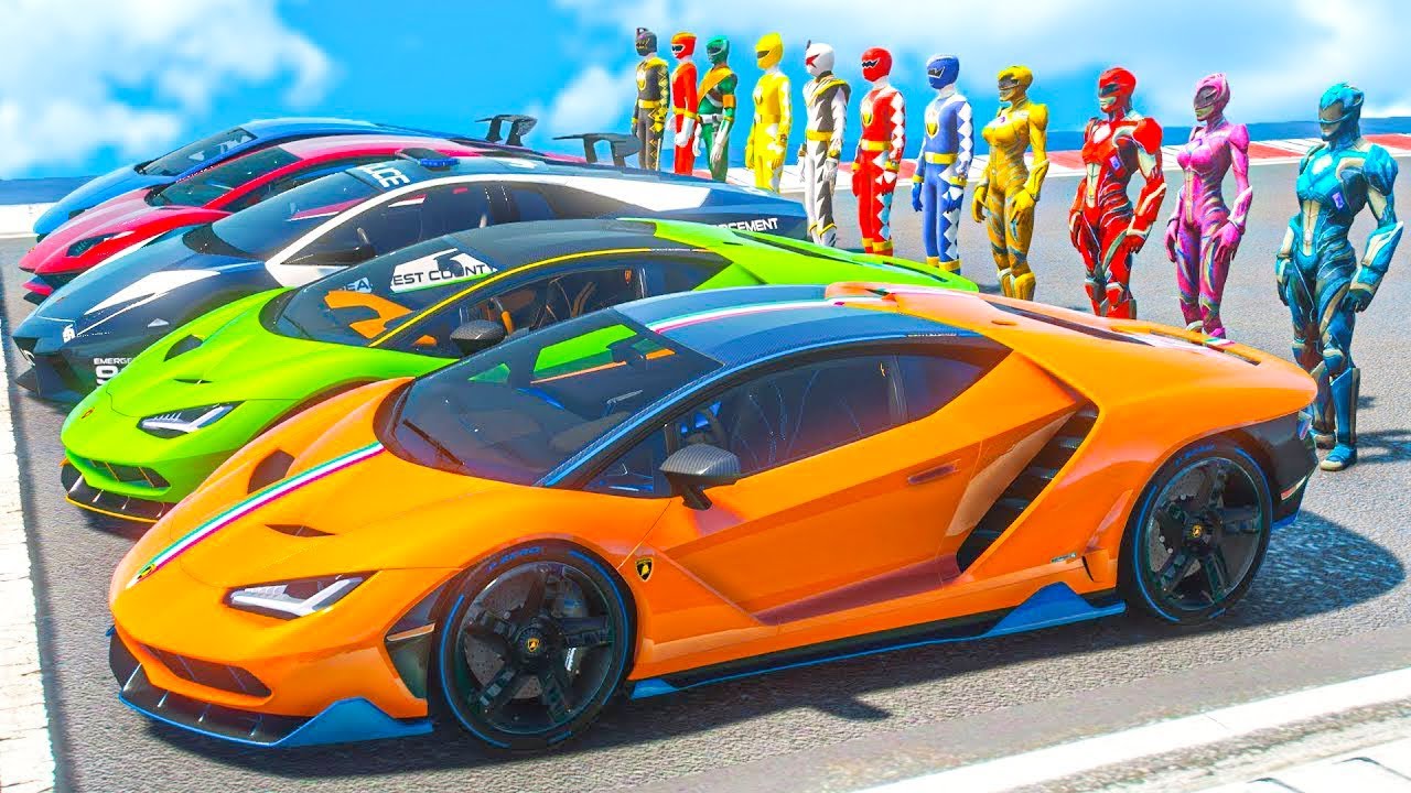 POWER RANGERS Collection SuperCars Challenge Overcome Obstacles on the ...