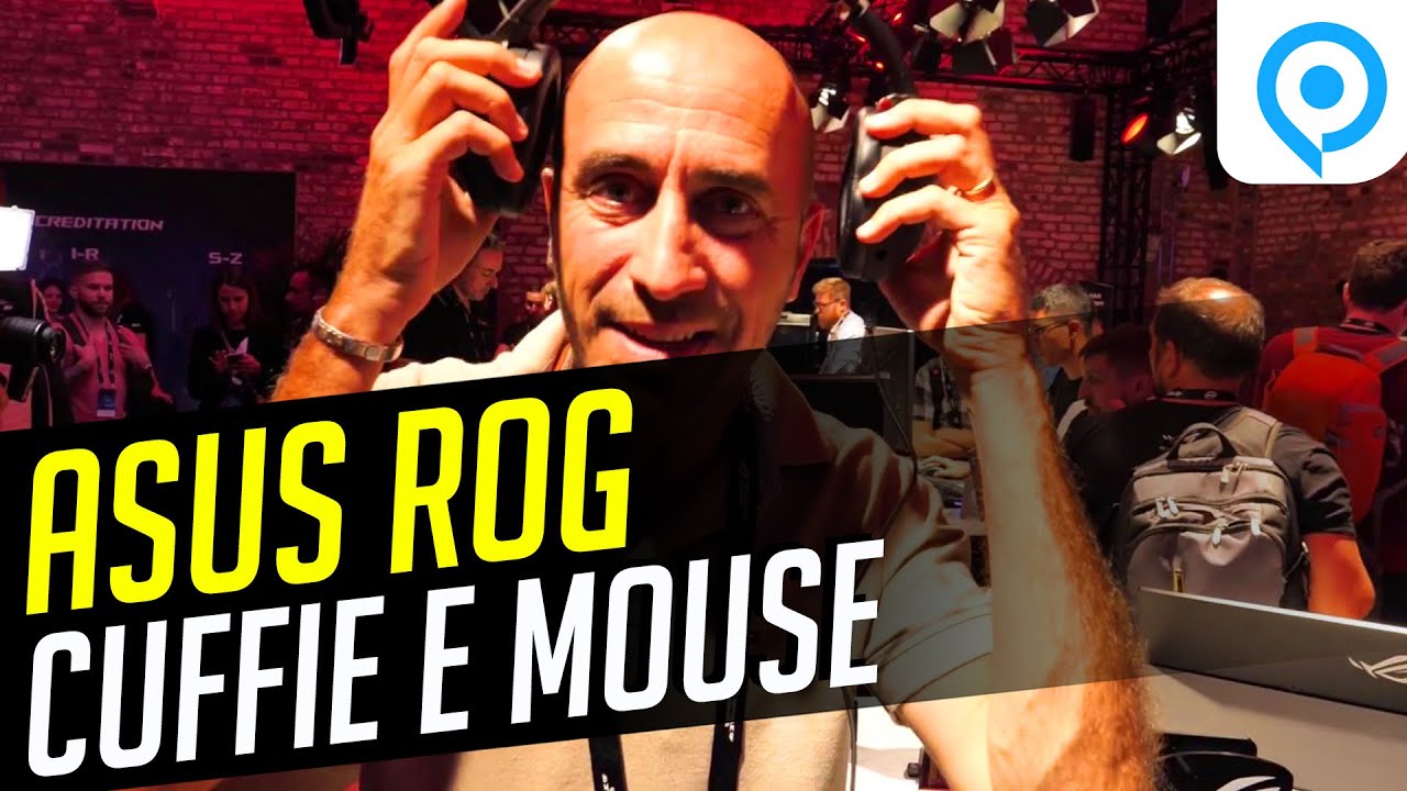 ASUS ROG alla Gamescom 2019: cuffie e mouse Chakram - YouTube