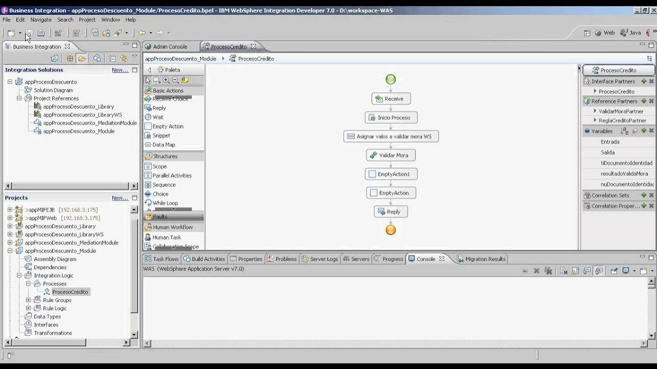 IBM WebSphere Integration Developer 08 aProceso - YouTube