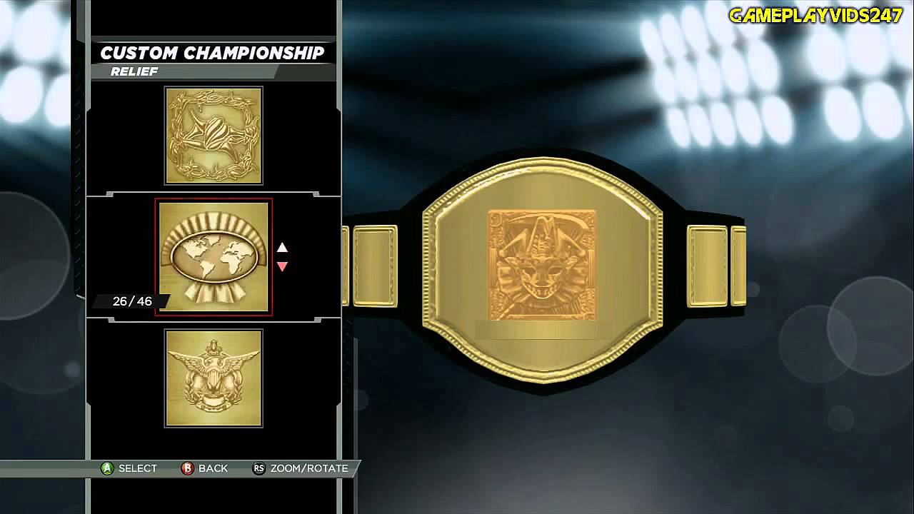 WWE 2K15 Create A Championship Belt Mode Showoff Reliefs Belt WWE 2K15 Create A Championship Belt Mode Showoff Reliefs Belt