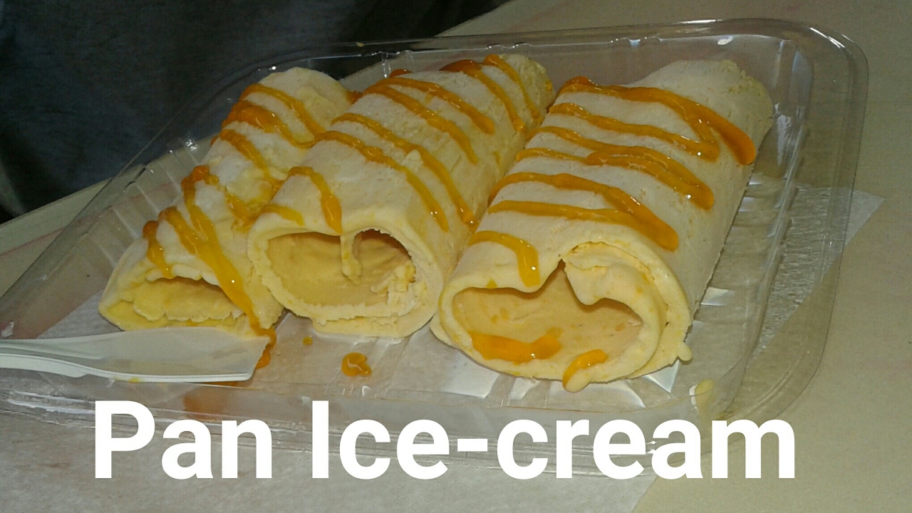 Pan Ice-cream Rolls | Delicious Mango by -301°F Ice-cream Rolls (Mumbai ...