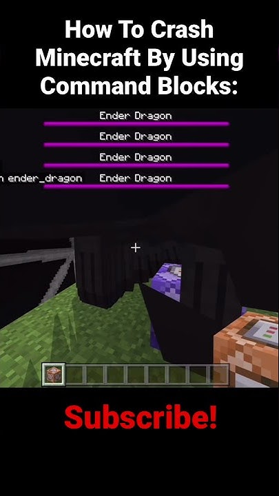 How To Crash Minecraft Using Command Blocks | Lag Machine - #shorts #minecraft #tutorial - YouTube