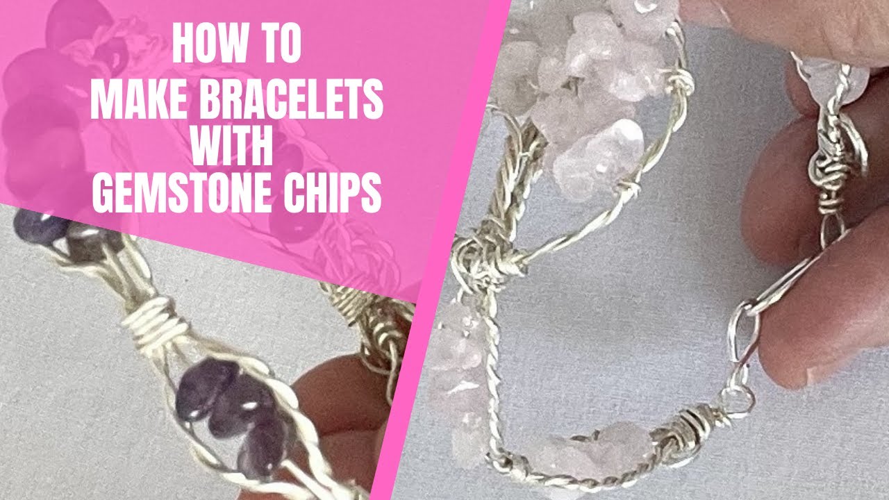 How To Make Bracelets With Gemstone chips / 3 x different designs ...