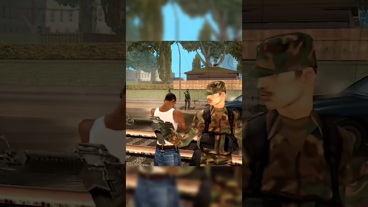 GTA San Andreas CJ Army Bodyguard #shorts #gtasanandreas # ...