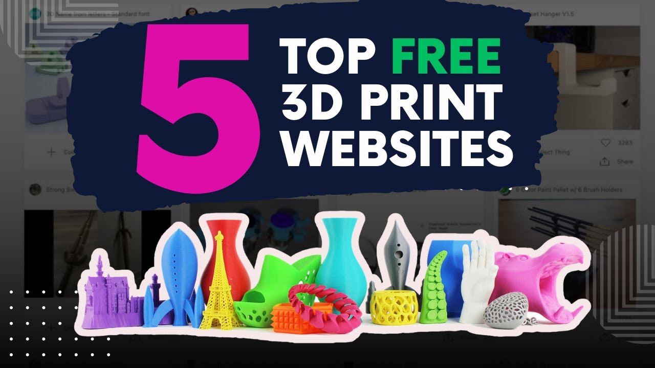 Top 5 Websites for Free 3D Printing STL Files - YouTube