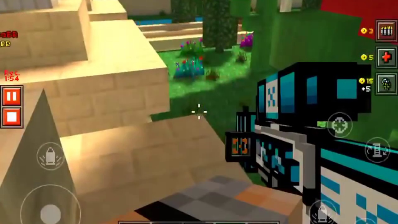 Pixel Gun 3D - Freeze Ray Rifle Review - YouTube