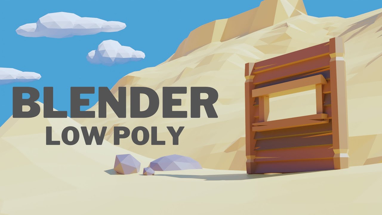 Blender Low Poly Game Asset || Wooden wall window - 01 || - YouTube