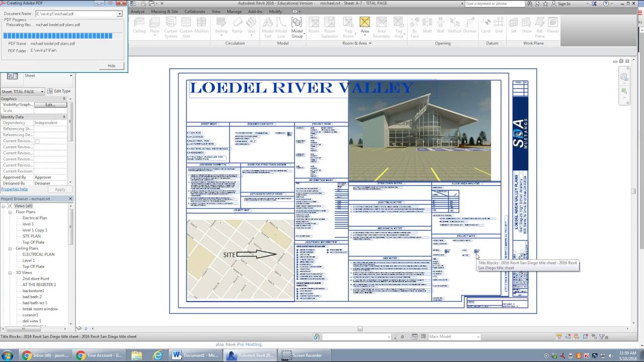 revit to pdf then plotter - YouTube