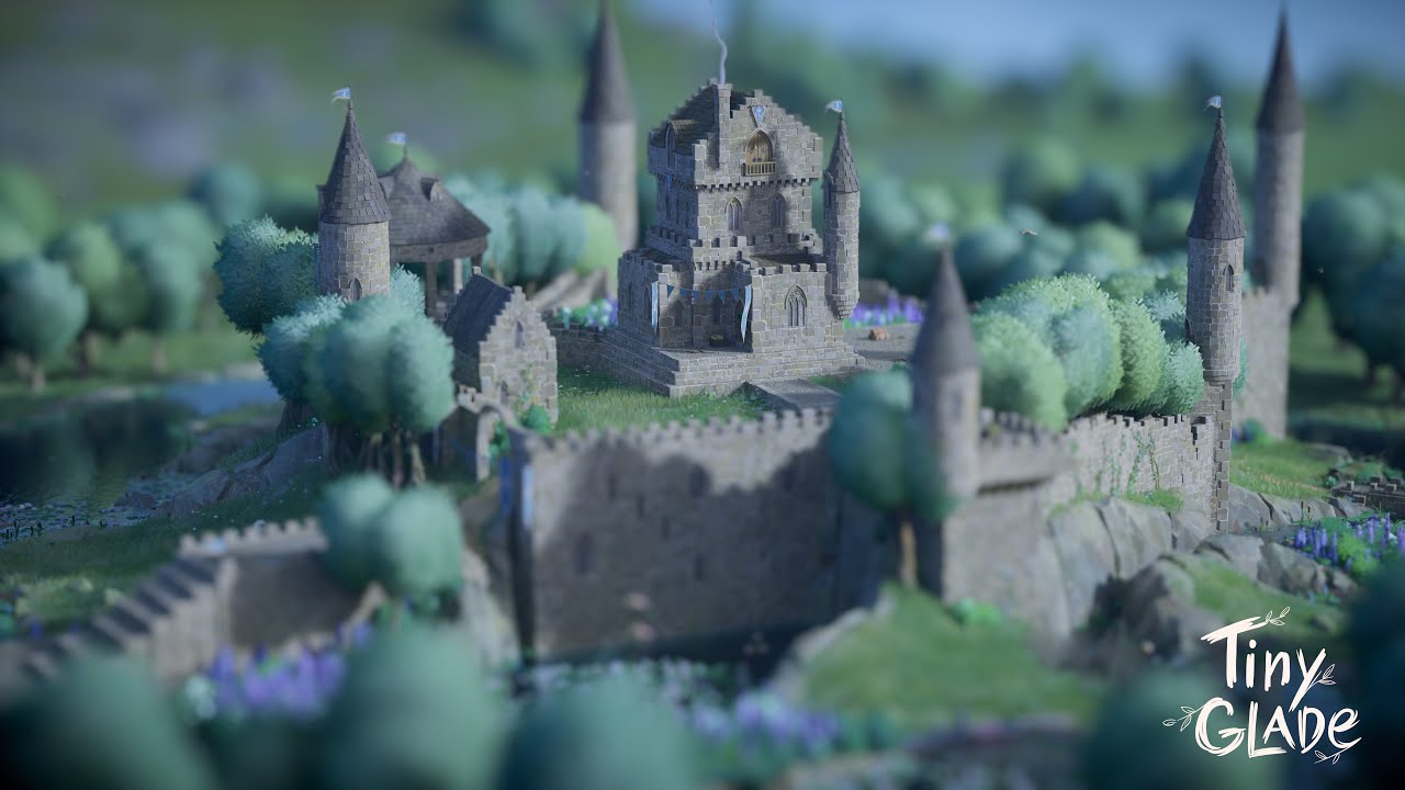 Cozy small castle | Tiny Glade | ASMR - YouTube