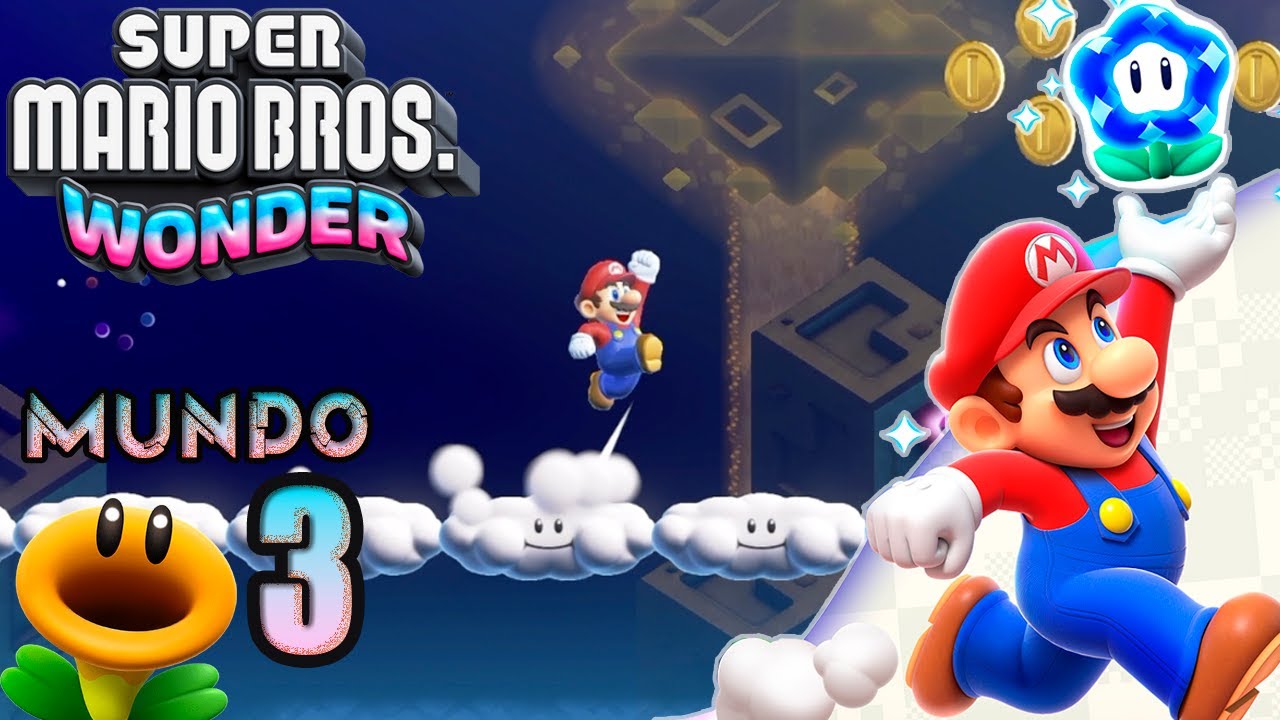 Super Mario Bros. Wonder | # 3 | Mundo 3 "Cascadas Doradas" - YouTube