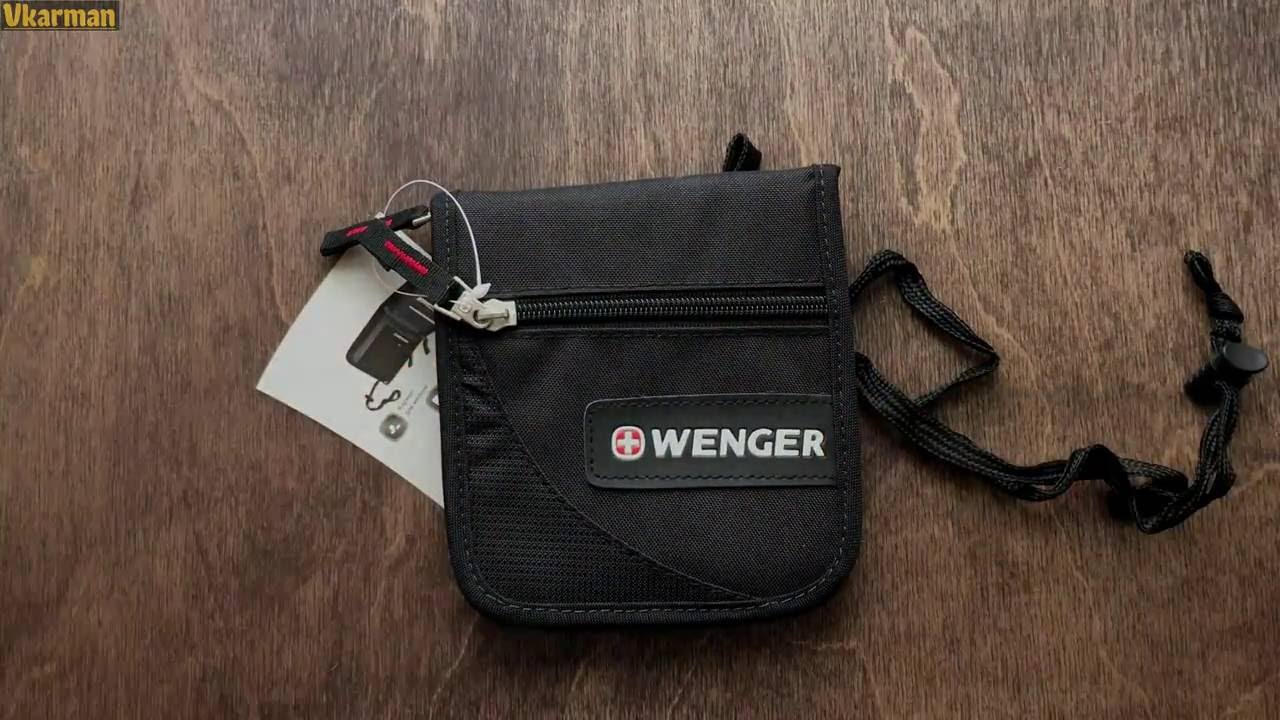 Wenger Neck wallet - кошелек на шею. Распаковка и демонстрация. - YouTube