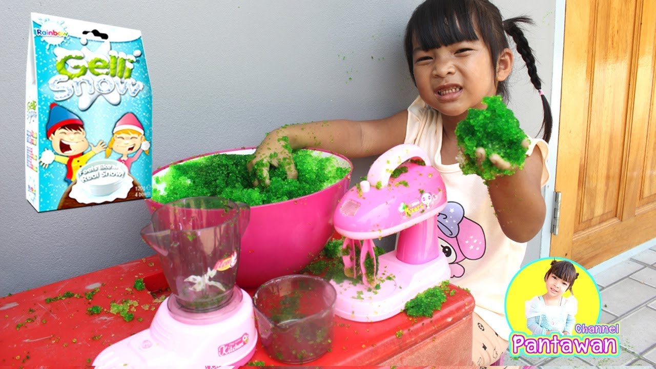 เจลลี่สโนว์ Gelli Snow ปั่น น้องปานตะวัน Pantawan Channel - YouTube