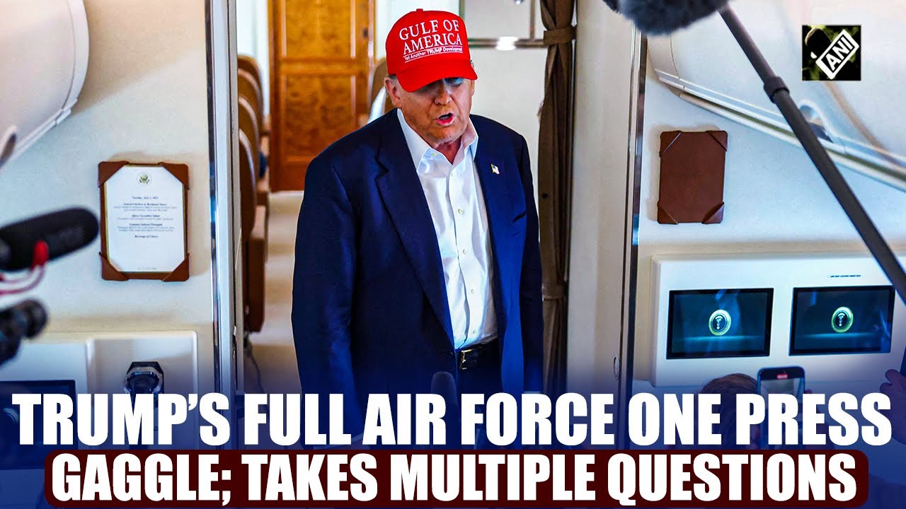 Full Air Force One Press Gaggle: Big Beautiful Bill, India & more ...