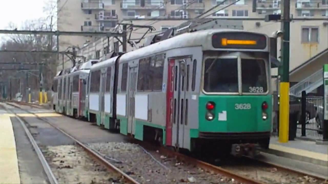 HD MBTA Green Line trains at Fenway - YouTube