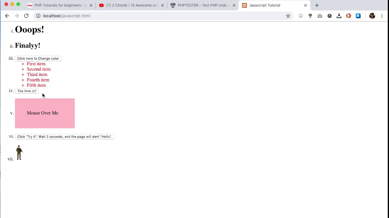 JavaScript Basic Animation Tutorial - YouTube