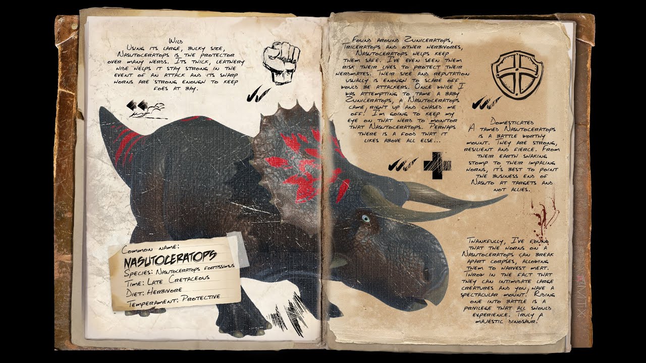 Prehistoric Beasts: Nasutoceratops Taming and Overview - YouTube