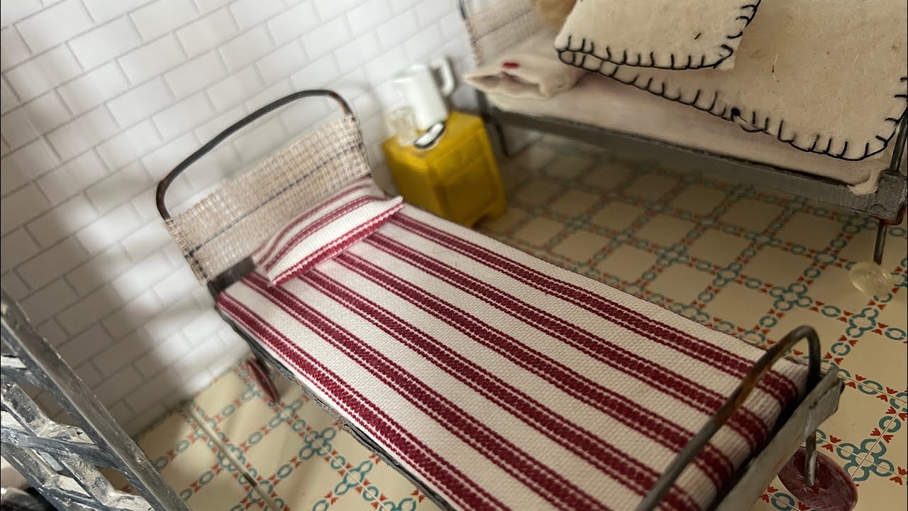 MAKING THE SECOND INFIRMARY BED 1:12 Hospital/Military Style Cot # ...