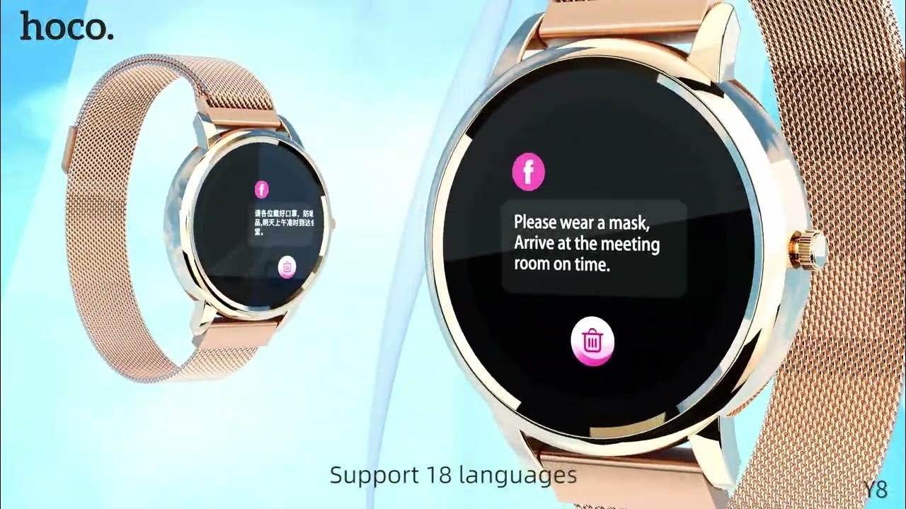 hoco. Y8 Smart sports watch - YouTube