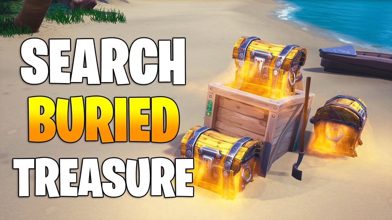 Fortnite: Search Buried Treasure - Challenge Tips Season 8 Week 4 - YouTube