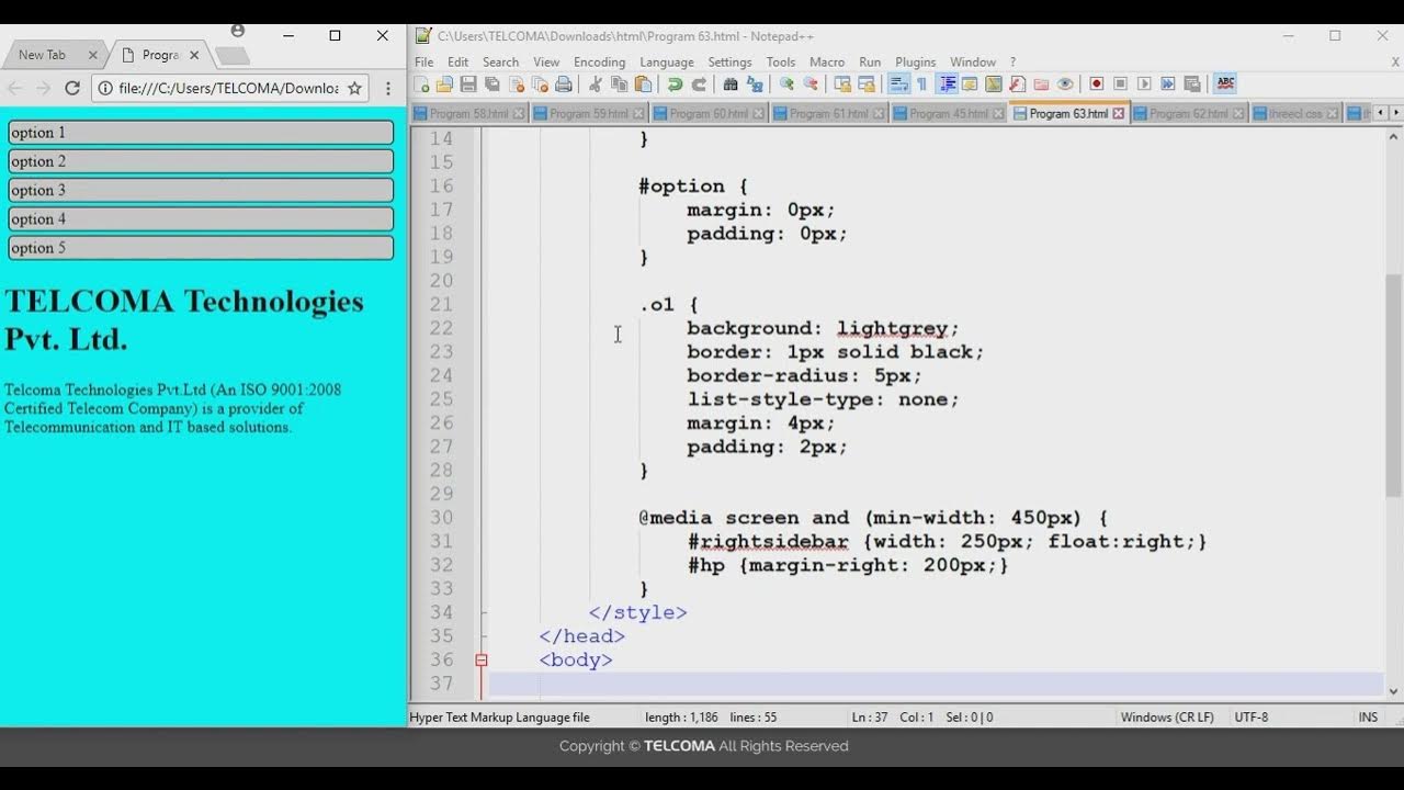 52 CSS3 Media queries - YouTube