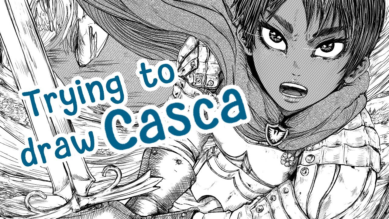 Trying to draw Casca from Berserk (timelapse) - YouTube