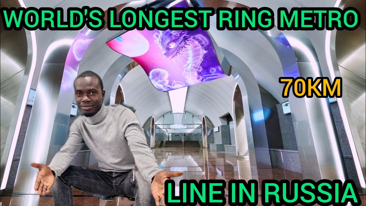 I finally walked through world's longest ring metro line in Russia ...