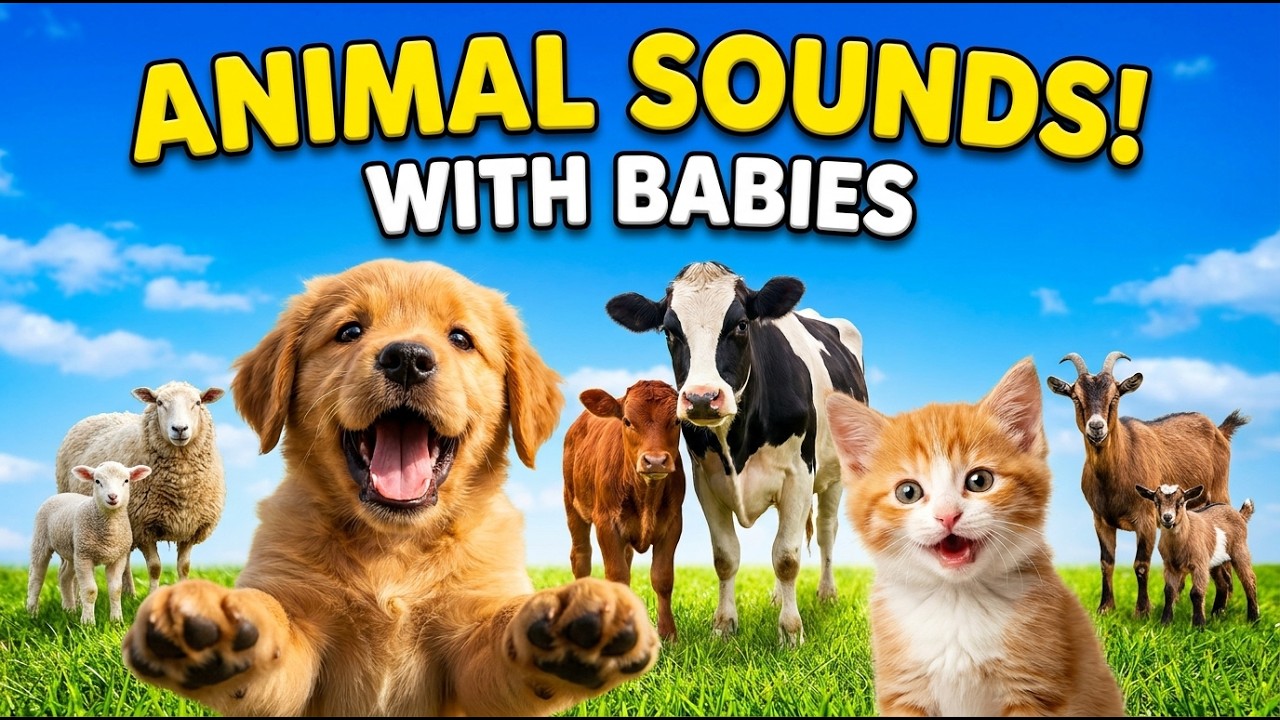 Learn Farm Animals & Their Babies 🐄🐑 | Educational Video - YouTube