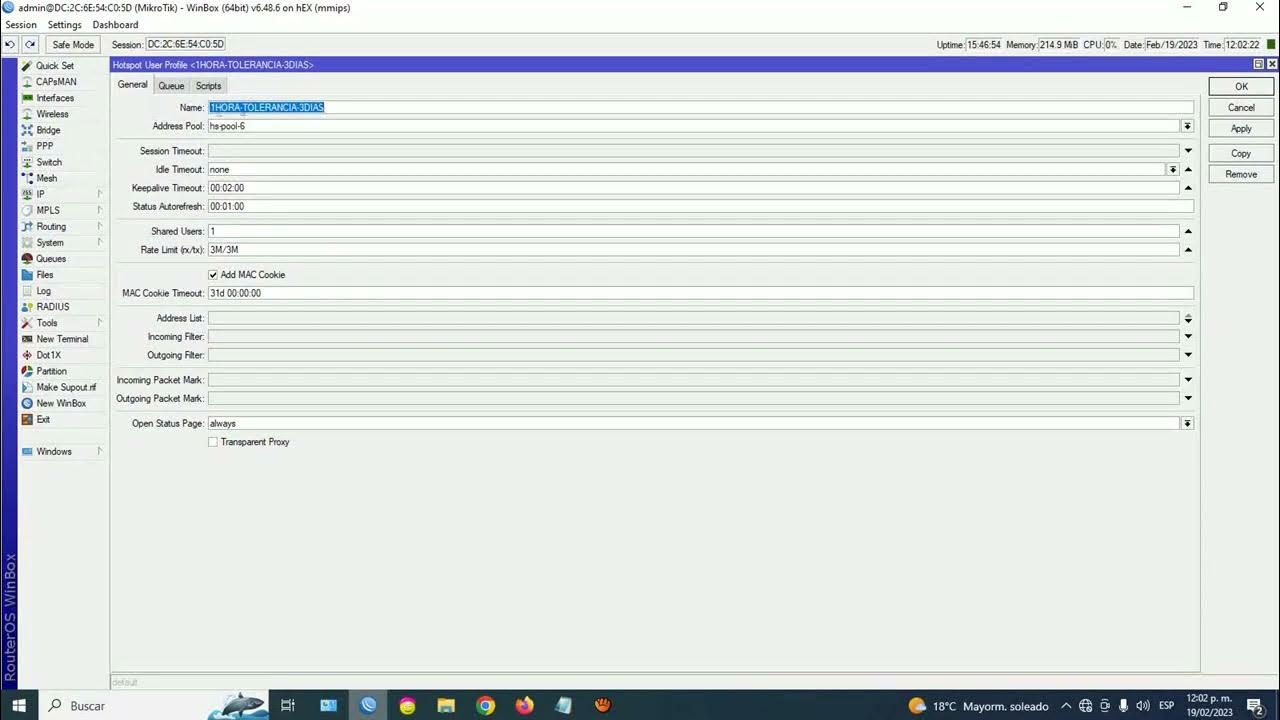 CONTROLANDO Tiempo Pausado + Scripts HOTSPOT MIKROTIK - YouTube