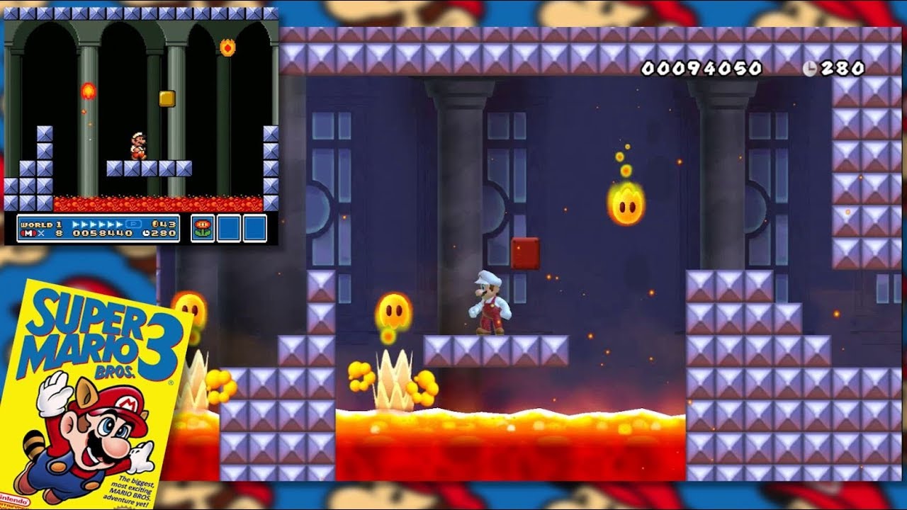 Let's compare remakes - Super Mario Bros 3 HD Remake (Wii, 2018) [Side ...