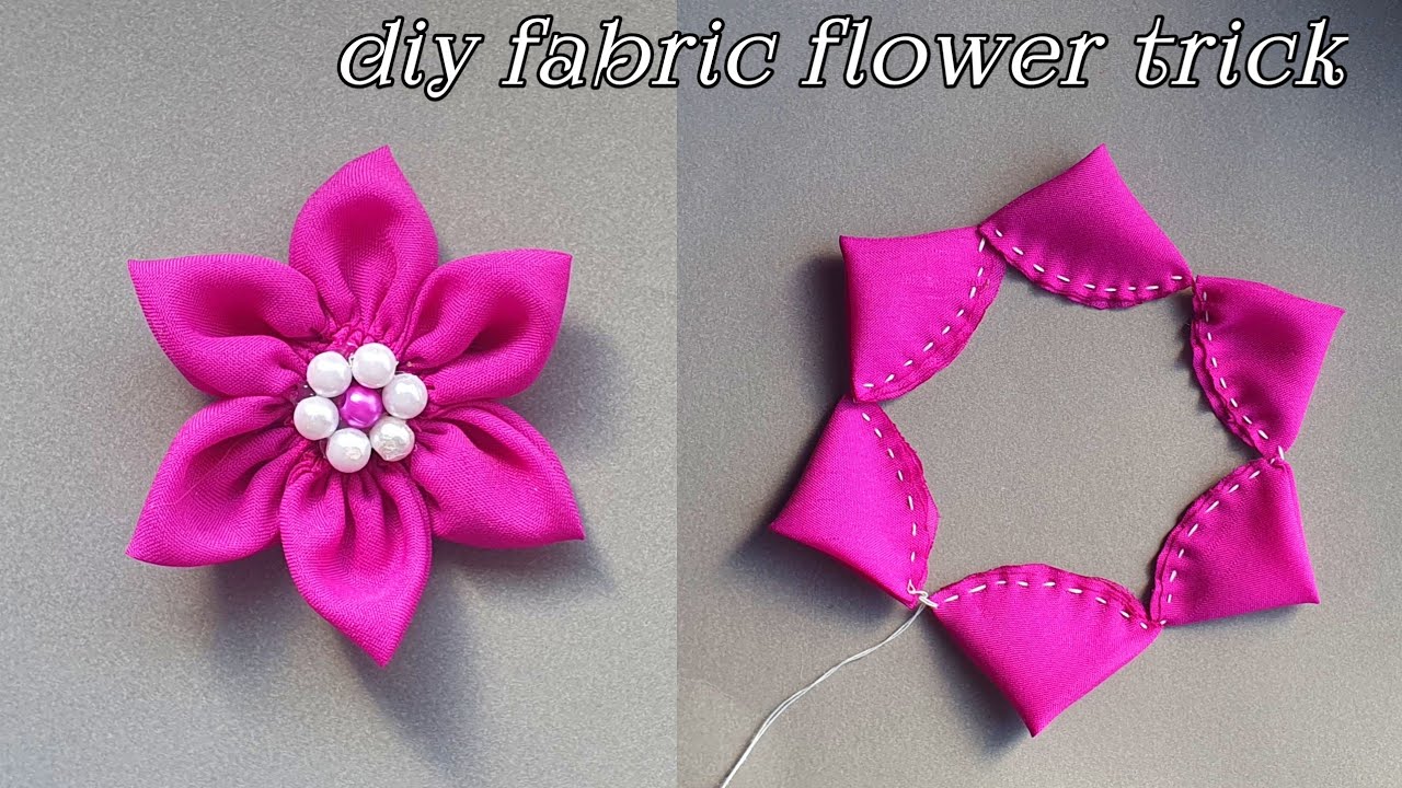 DIY Ribbon Flowers / How to make adorable ribbon flower in just minutes ...
