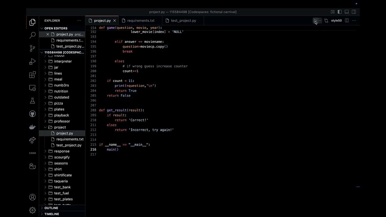 Hangman Game - CS50 Project - YouTube