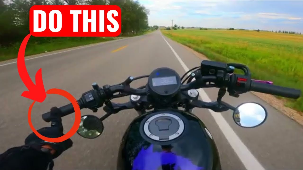 How to Countersteer on a Motorcycle - ONE FINGER Demonstration - YouTube