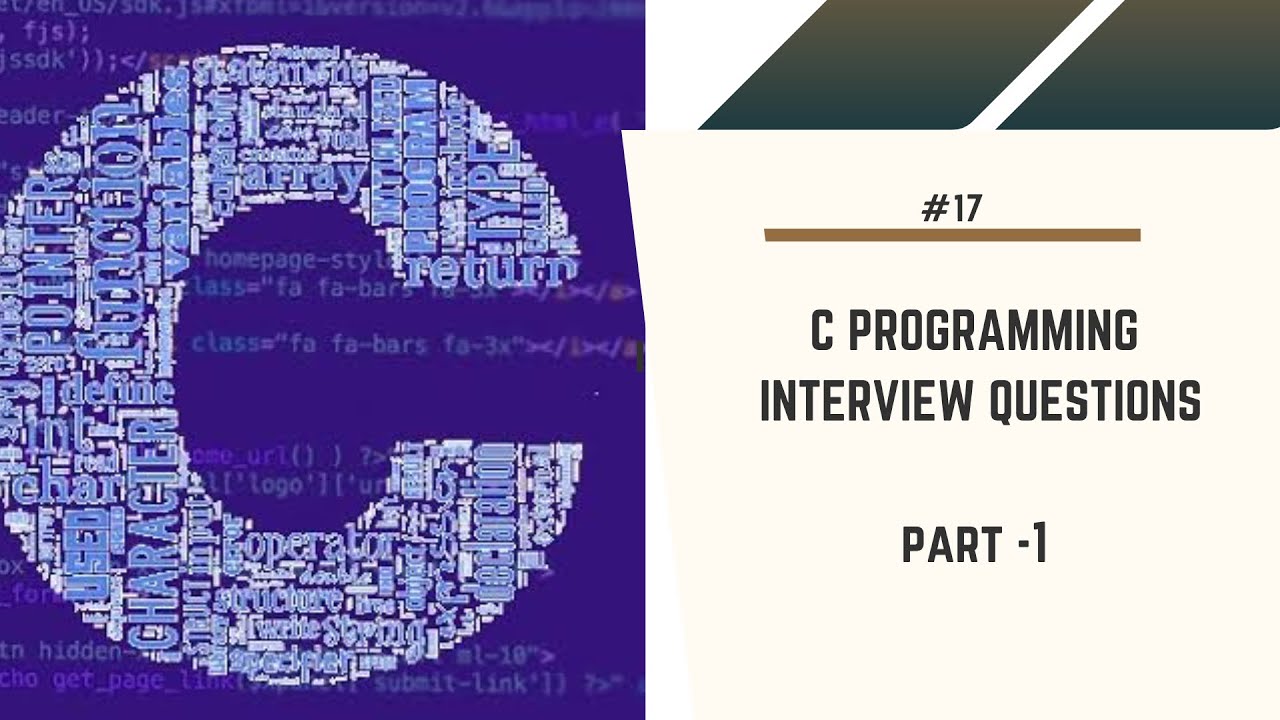 C Interview Questions || Part- 1 || - YouTube