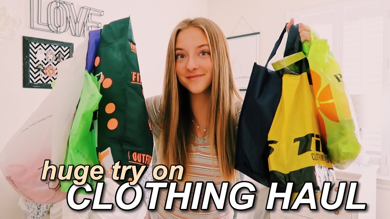 TRY ON CLOTHING HAUL // summer 2020 - YouTube