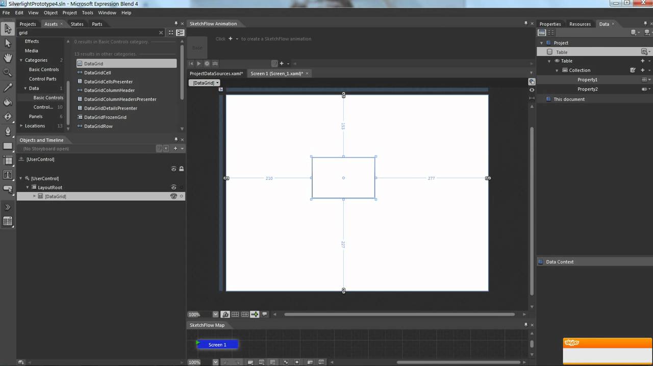 Sketchflow Grid table tutorial.wmv - YouTube