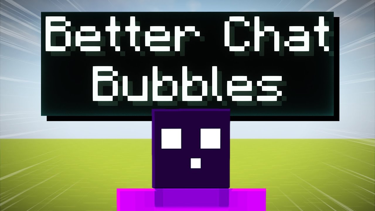 Adding Chat Bubbles to Minecraft - YouTube