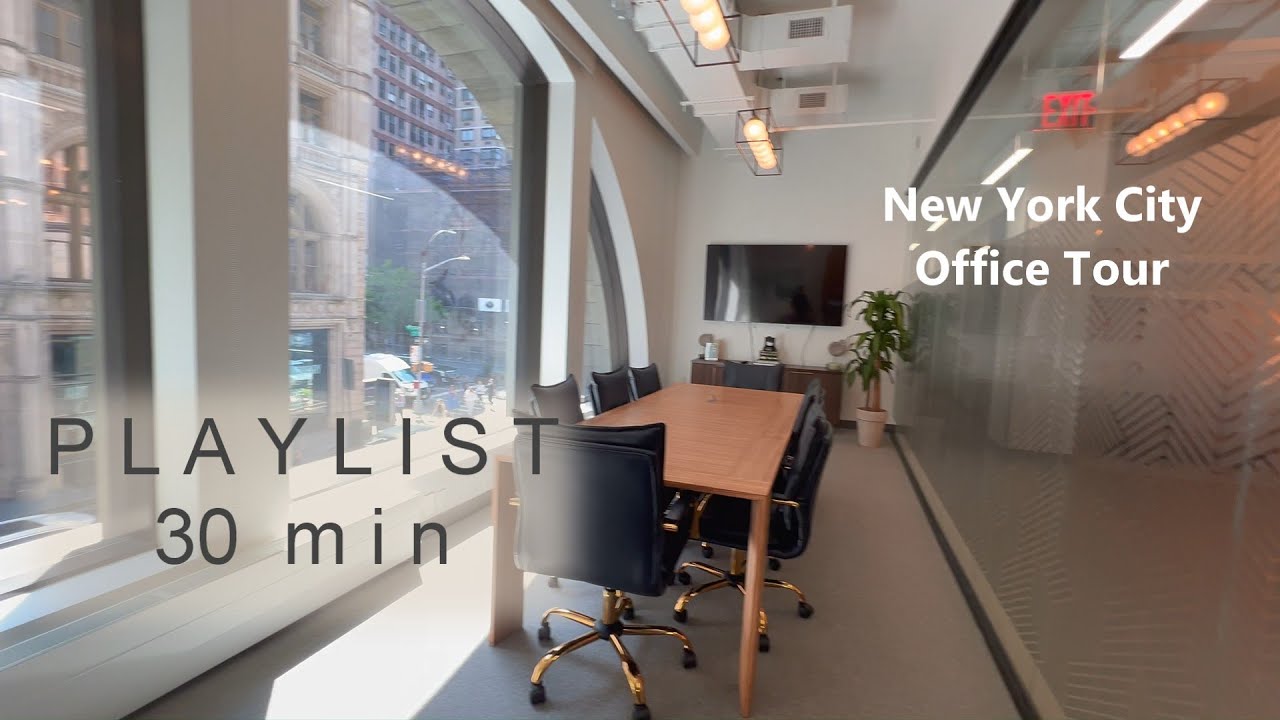 Music Video over Office Show Tour in New York City - for Background ...